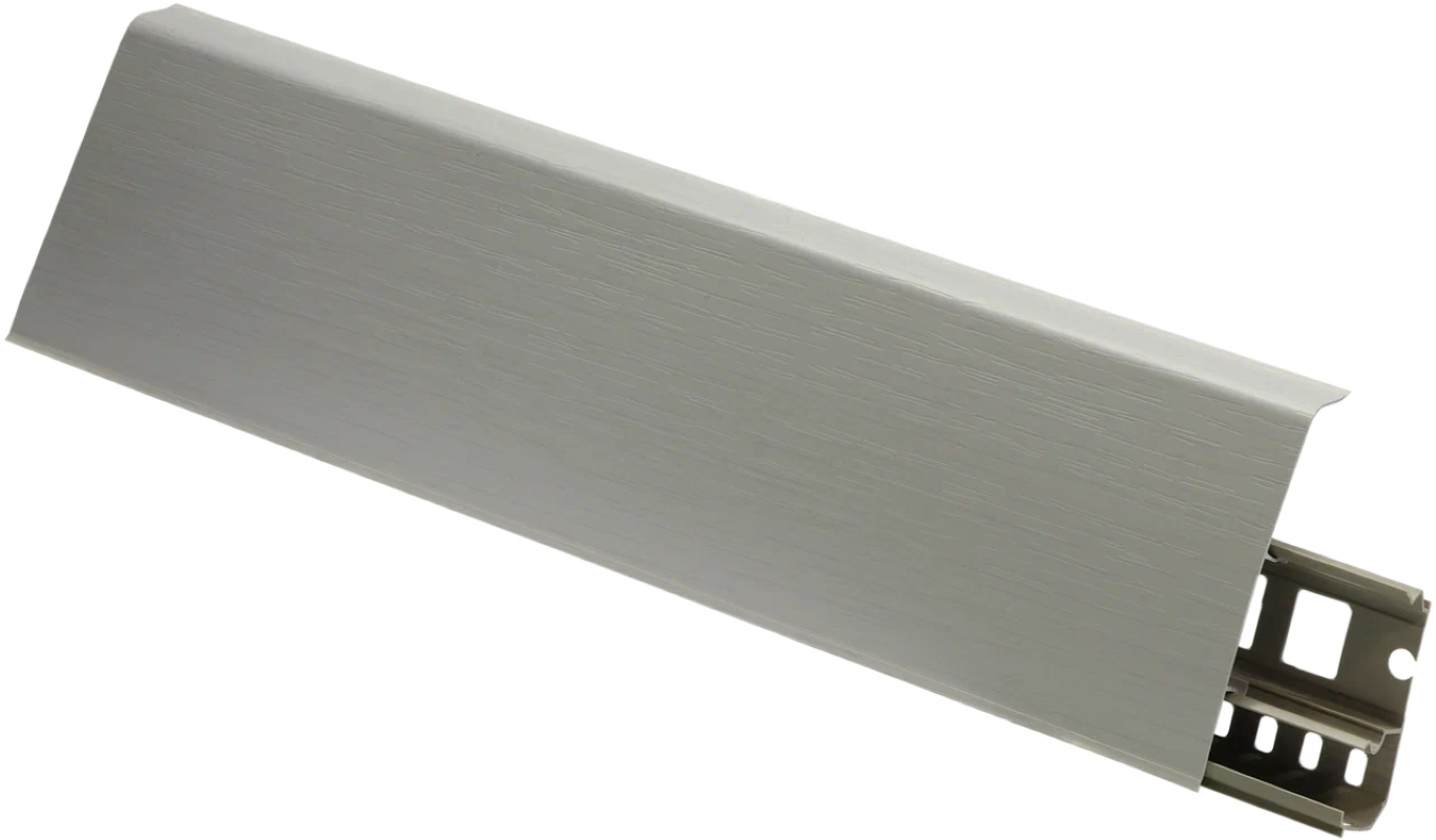 Плинтус напольный ПВХ Line Plast Графит 85x25x2200 мм Комплект 6 шт с ...