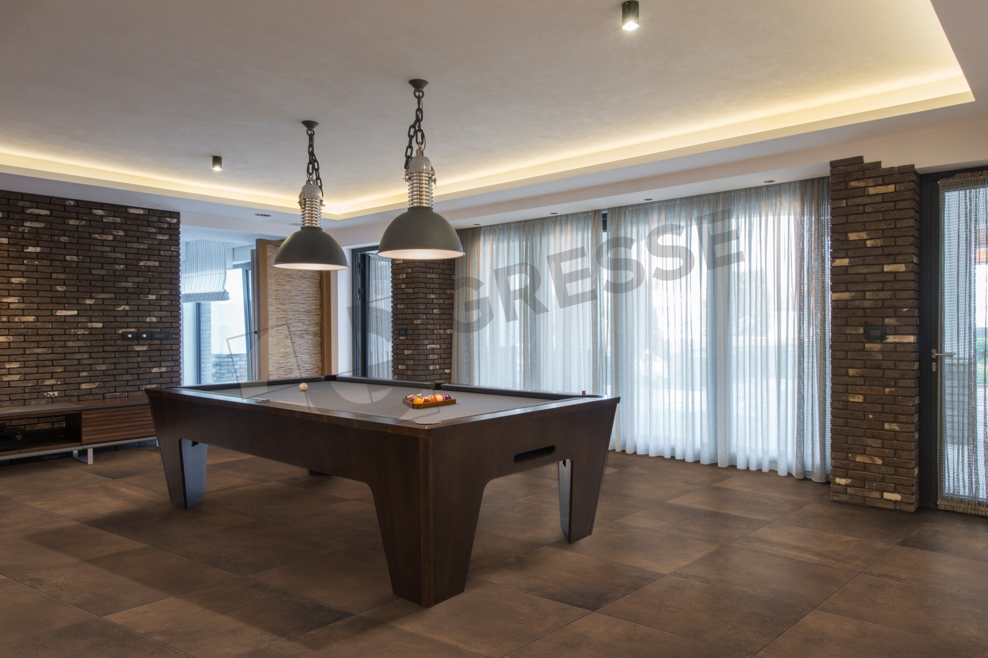 Керамогранит Gresse Matera GRS06-24 1200*600 MR Oxide 60x120см цвет коричневый, цена за упаковку ...