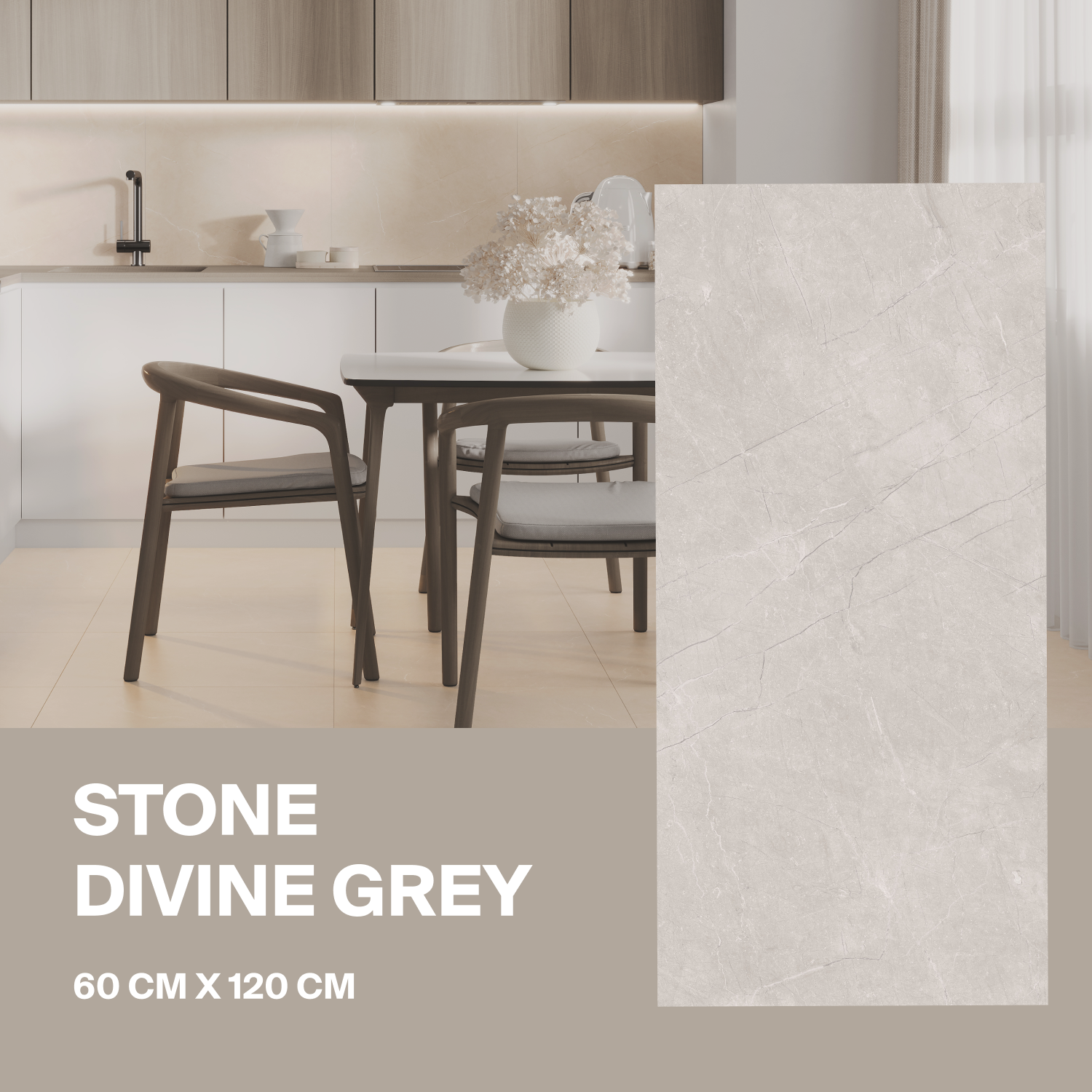 Керамогранит Ceradim Stone х9999304514 60x120см цвет серый/серебристый ️ купить по цене 2 865,6 ...