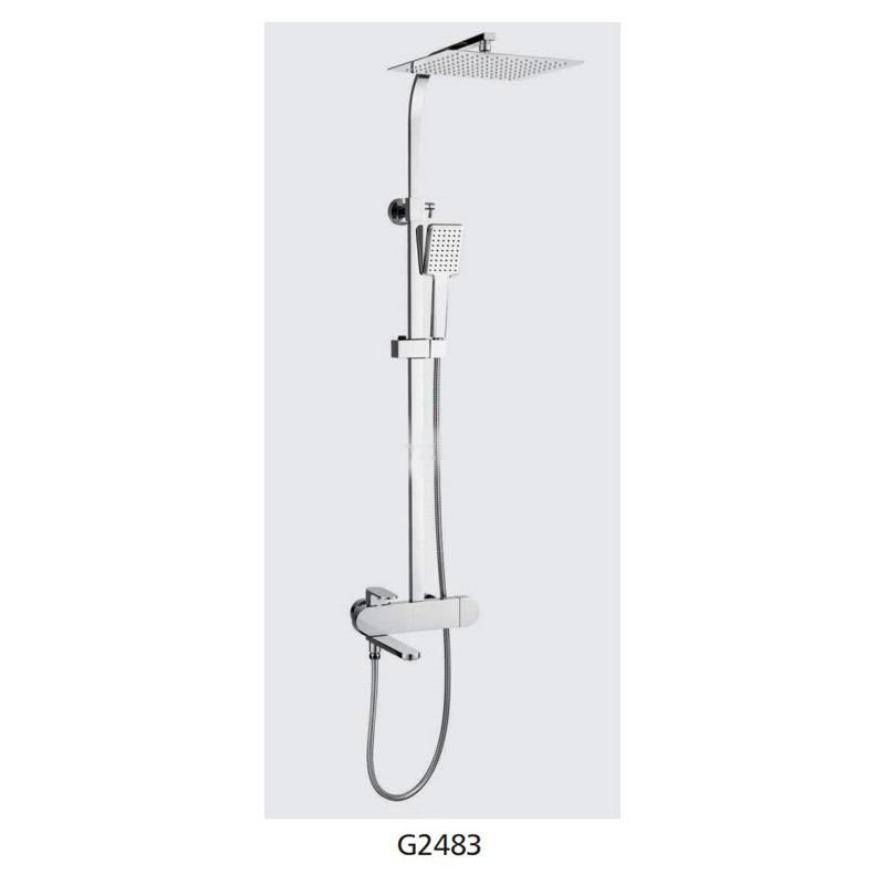 Душевая стойка Gappo G2483 3 режима цвет серый ️ купить по цене 37 583 ₽ в Москве с доставкой в ...