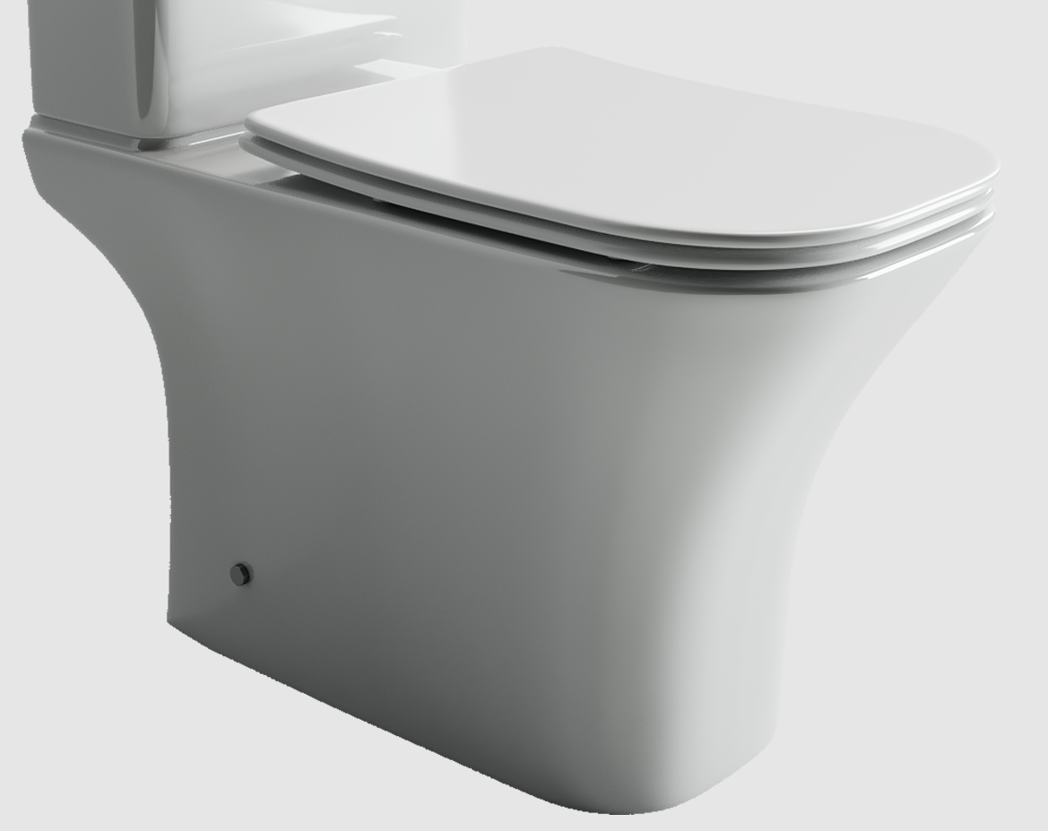 Напольная чаша унитаза CERAMICANOVA Alfa CN9002-B безободковая без ...
