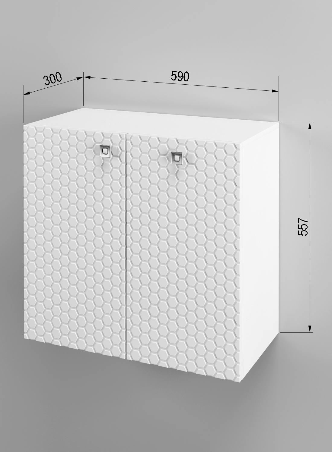 Шкаф подвесной Regent style правый 30x55.7см белый ️ купить по цене 7 ...