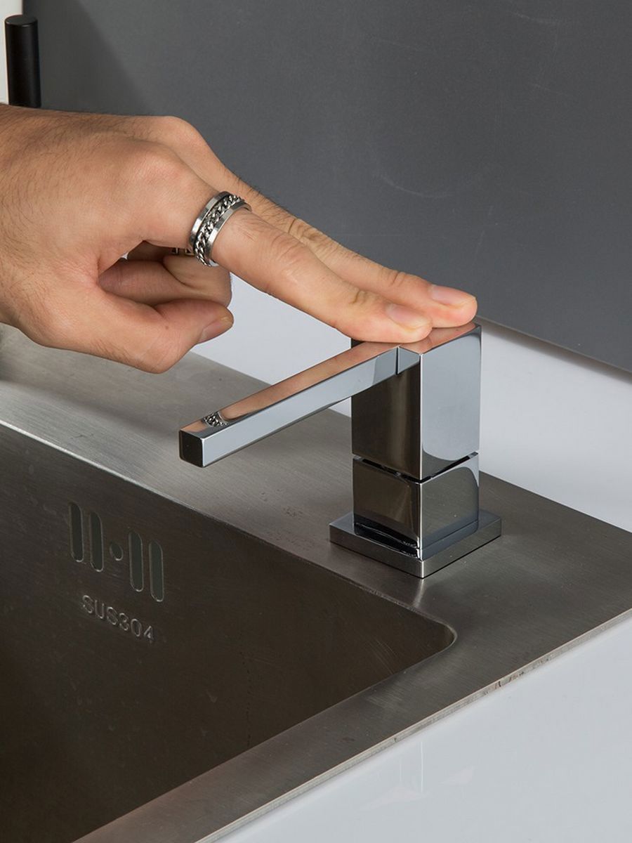 Дозатор для жидкого мыла Gappo G404 встраиваемый цвет хром ️ купить по цене 3 148 ₽ в Москве с ...