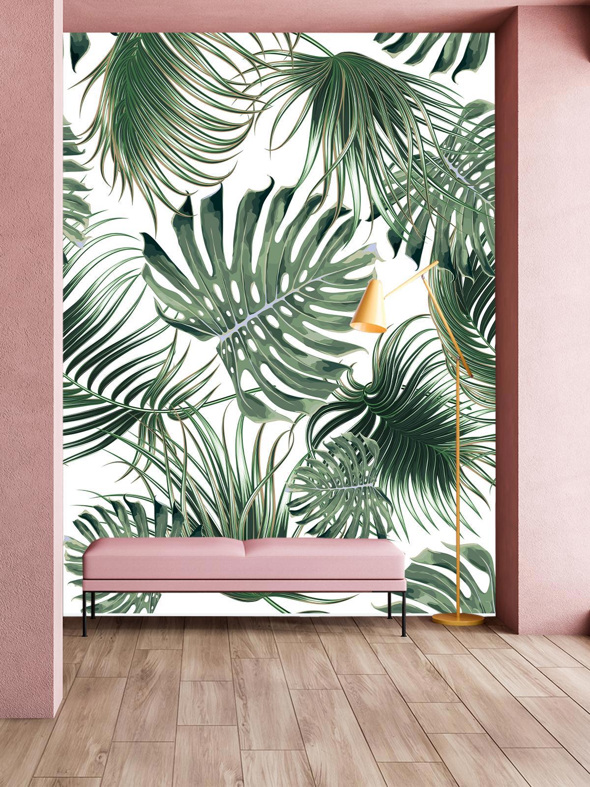 Фотообои бумажные бесшовные 3D Verol Тропические листья ️ купить по ...