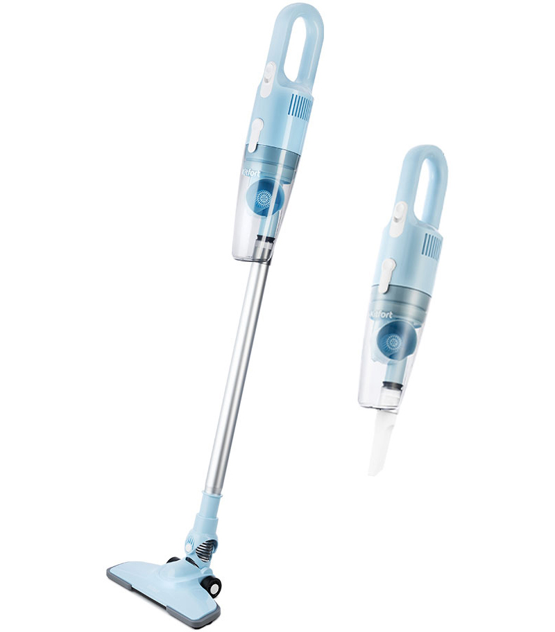 Пылесос вертикальный Kitfort Kt-586-2 1.2 л 600 Вт цвет голубой ️ купить по цене 3590 ₽/шт. в ...