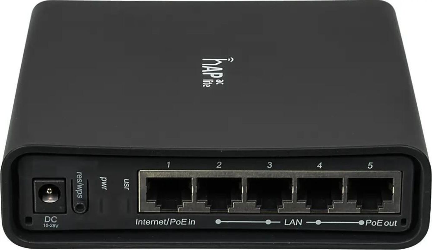 Маршрутизатор Mikrotik hAP ac lite TC RB952Ui-5ac2nD-TC цвет черный ️ купить по цене 6999 ₽/шт ...