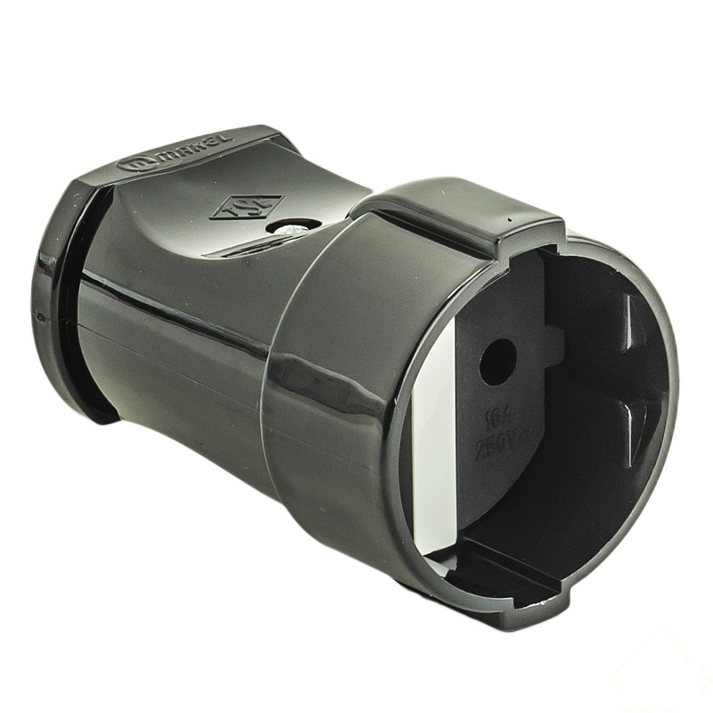 Розетка чёрная Makel 220 В ️ купить по цене 57 ₽/шт. в Москве с доставкой в интернет-магазине ...