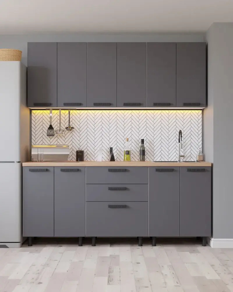 Кухонный гарнитур Дсв мебель Галактика 180x153.2x82.8 см ЛДСП цвет ...