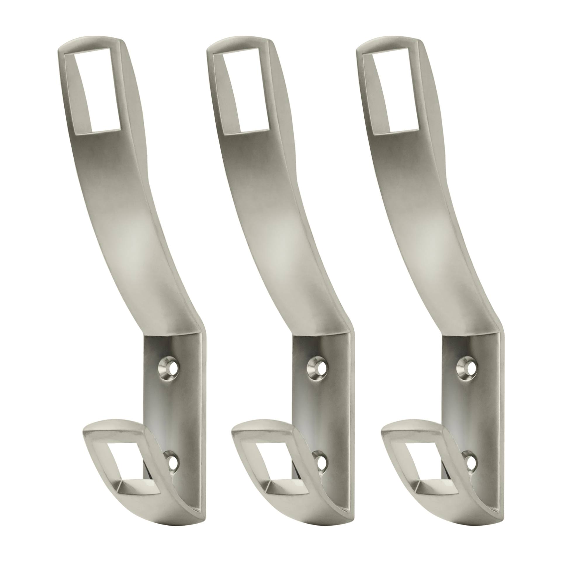 Крючок МФ-Комплект K2409 ОН-155 2-х рожковый матовый никель 3 шт ️ купить по цене 660 ₽ в Москве ...