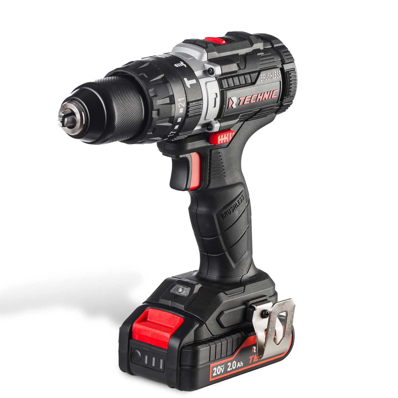 Дрель-шуруповерт аккумуляторная ударная бесщеточная Runtec RT-ID40T, 20 В Li-Ion 2x2 Ач ️ купить ...