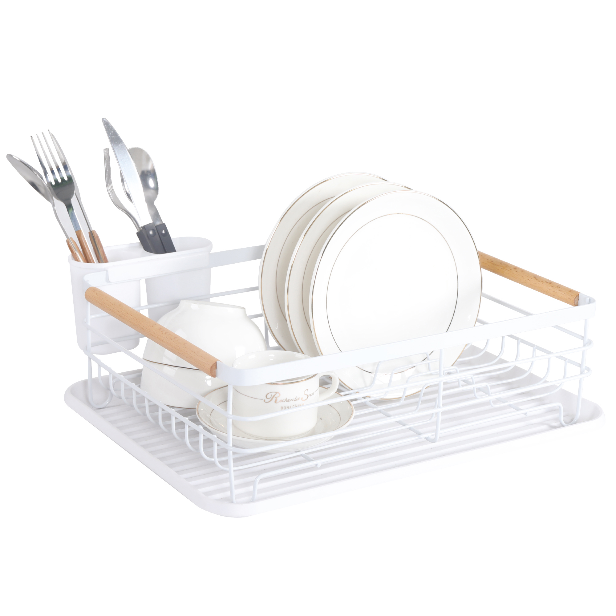 Сушилка для посуды Gromell 43 см 1 ярус цвет белый ️ купить по цене 1700 ₽/шт. в Москве с ...