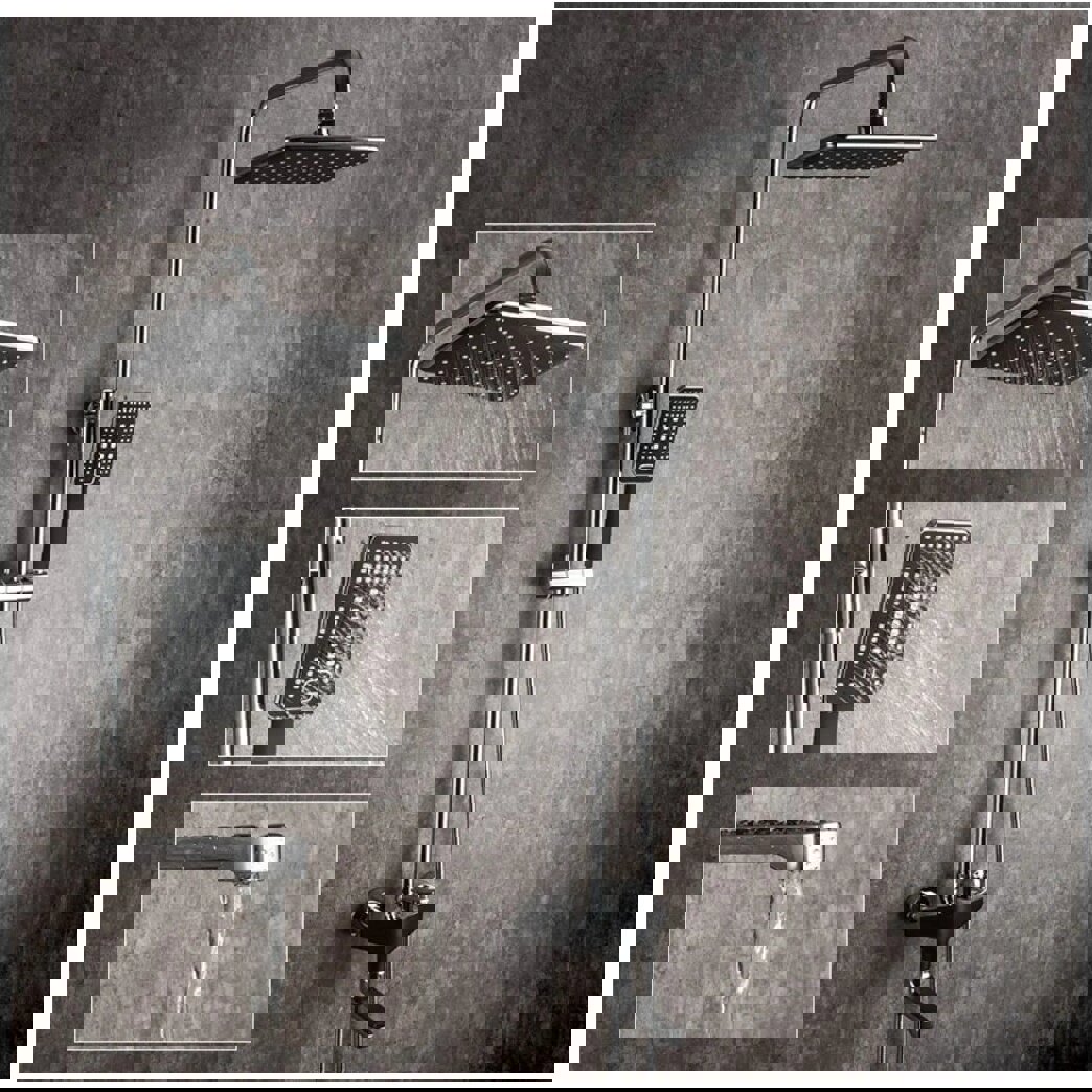 Душевая система Frap F2457 3 режим цвет черный ️ купить по цене 18 636 ₽ в Новороссийске с ...