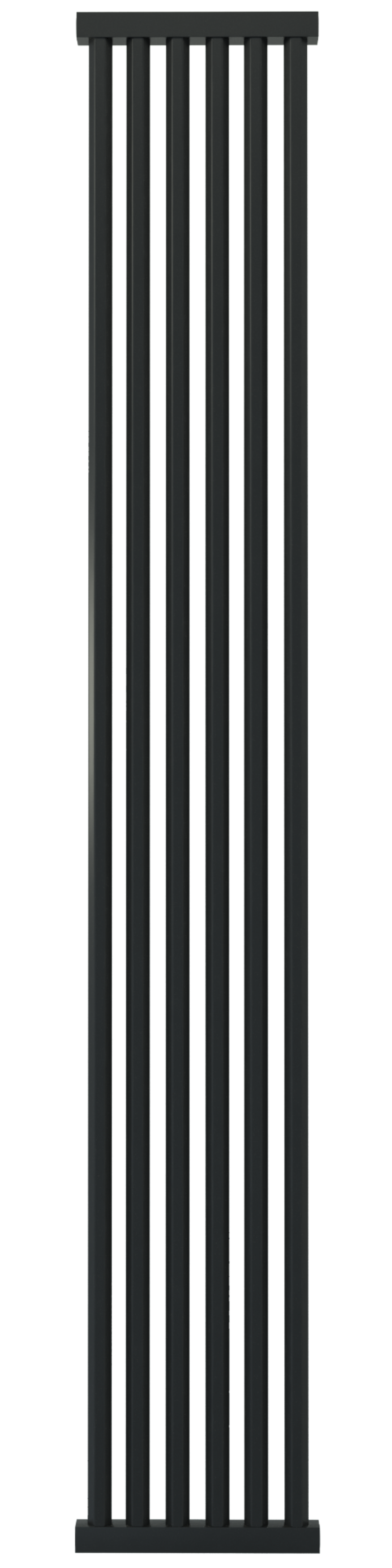 Радиатор трубчатый Fusionline Flow 1800/30 6 секций нижнее универсальное подключение алюминий ...