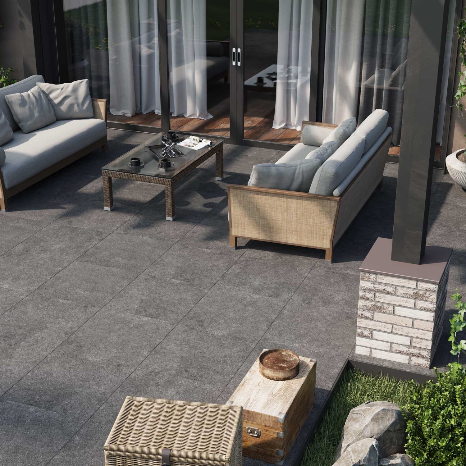 Керамогранит Onlygres Cement COG501 60x60см 0.72 м² утолщенный, ректифицированный, цвет серый ️ ...
