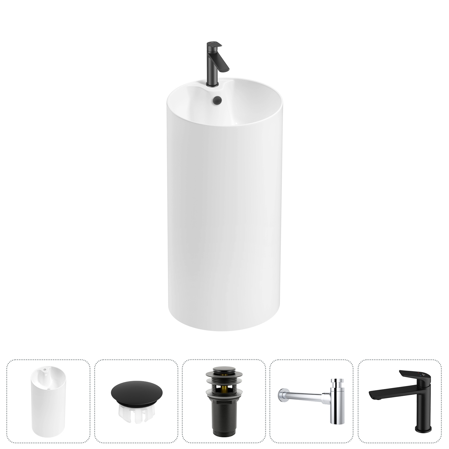 Раковина Wellsee callipy art 20217259R 42см цвет раковина 5 в 1 ...