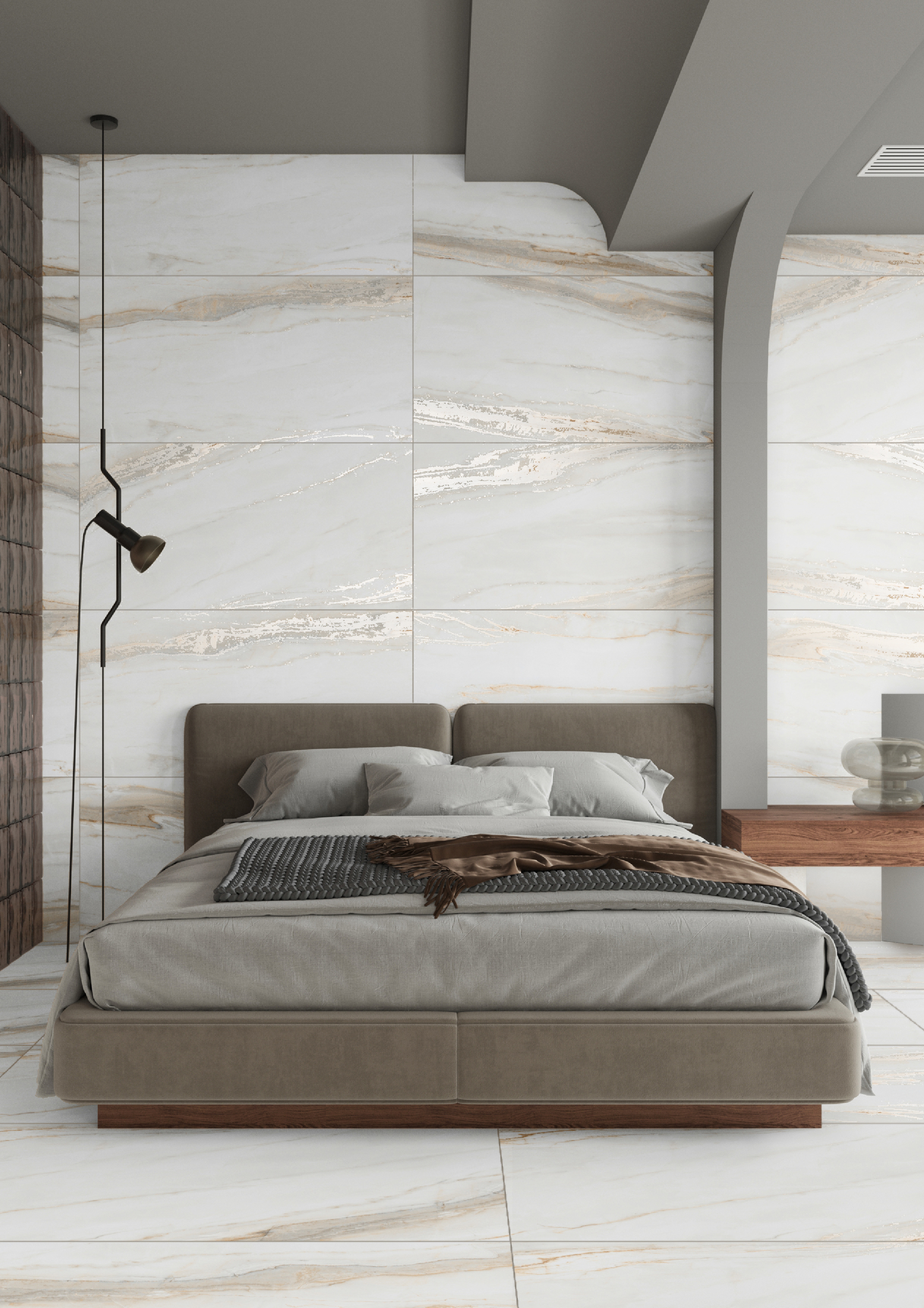 Керамогранит Kerald Magnetic Gold Carving 60-120 60x120см цвет бежевый ...
